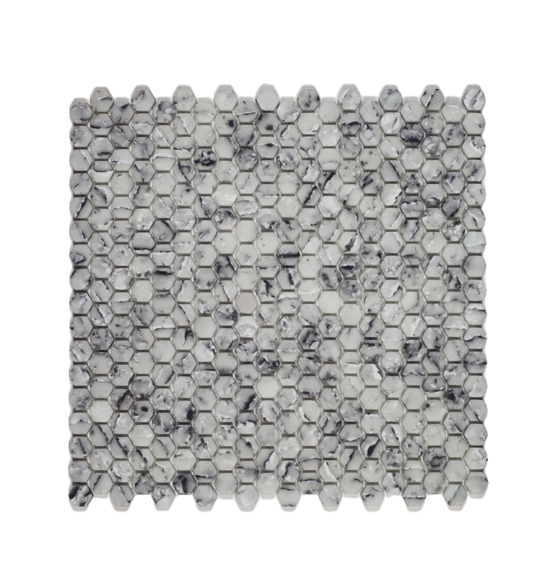 Solid Surface Clasic Dark Staturio Hexagon | Ancavi